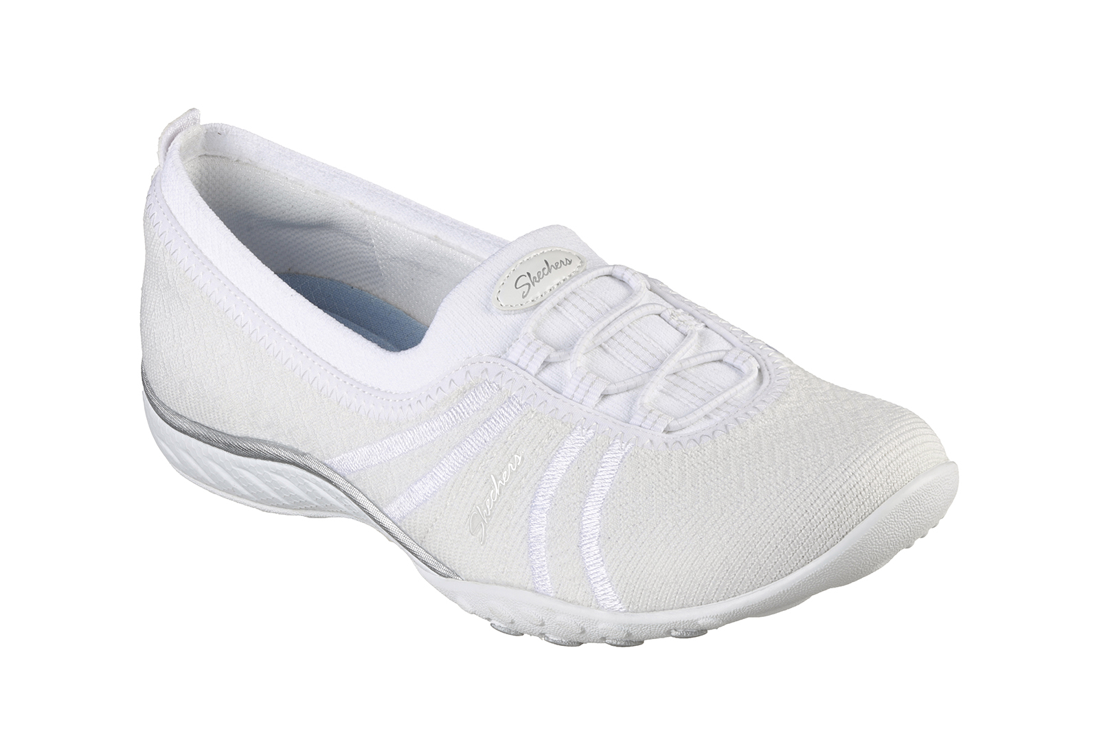 Skechers Baleríny - Breathe-easy-simple Pleasure - 100247-WHT - Tenisky ...